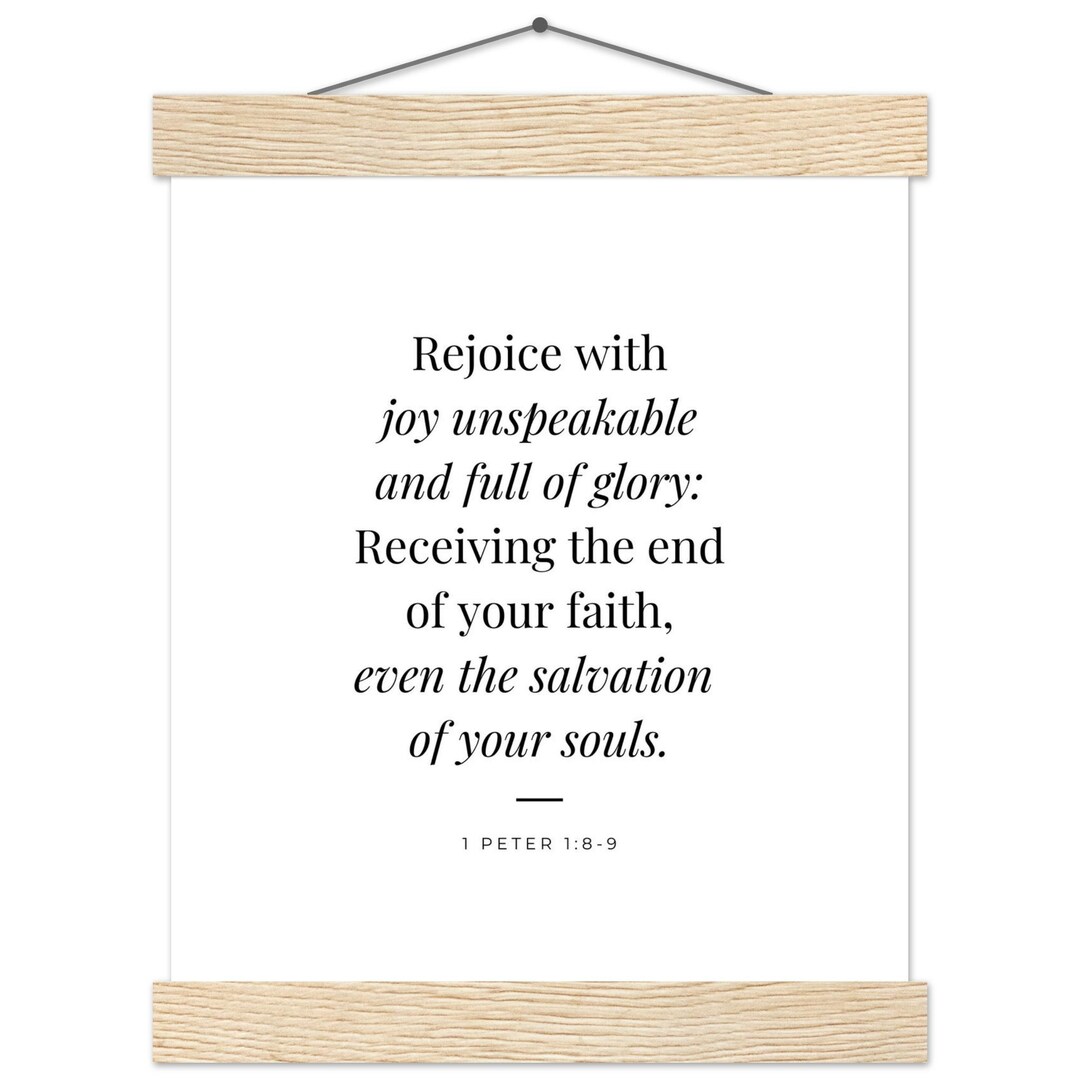 Rejoice With Joy on Premium Matte Paper Poster With Hanger - Etsy