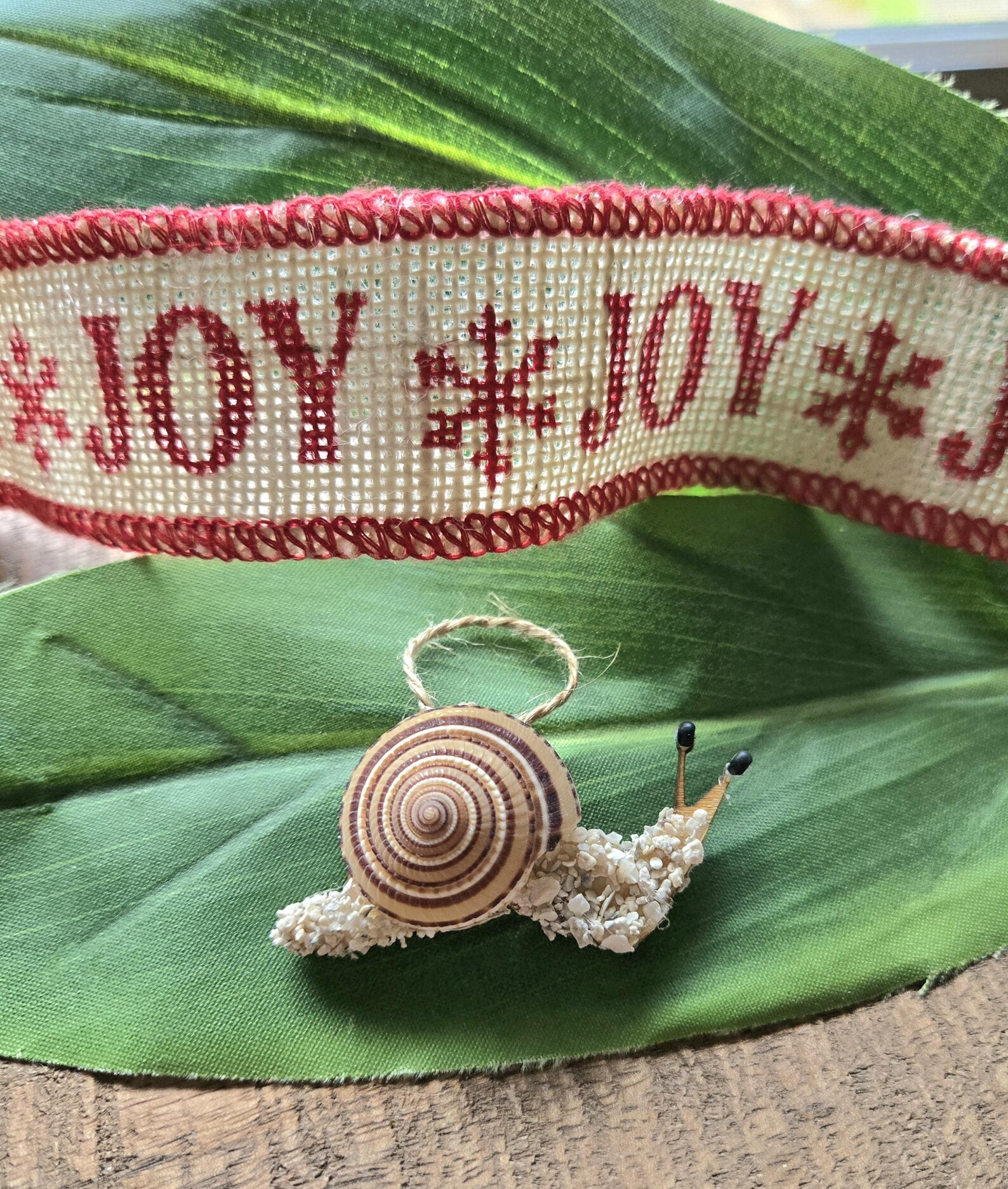 Handmade Shell Snail Christmas Ornament: Ocean Theme - Etsy
