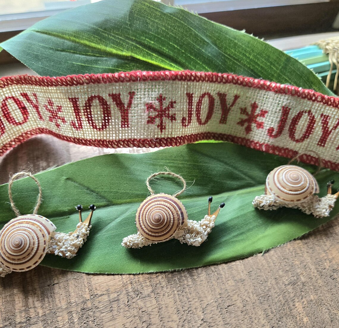 Handmade Shell Snail Christmas Ornament: Ocean Theme - Etsy