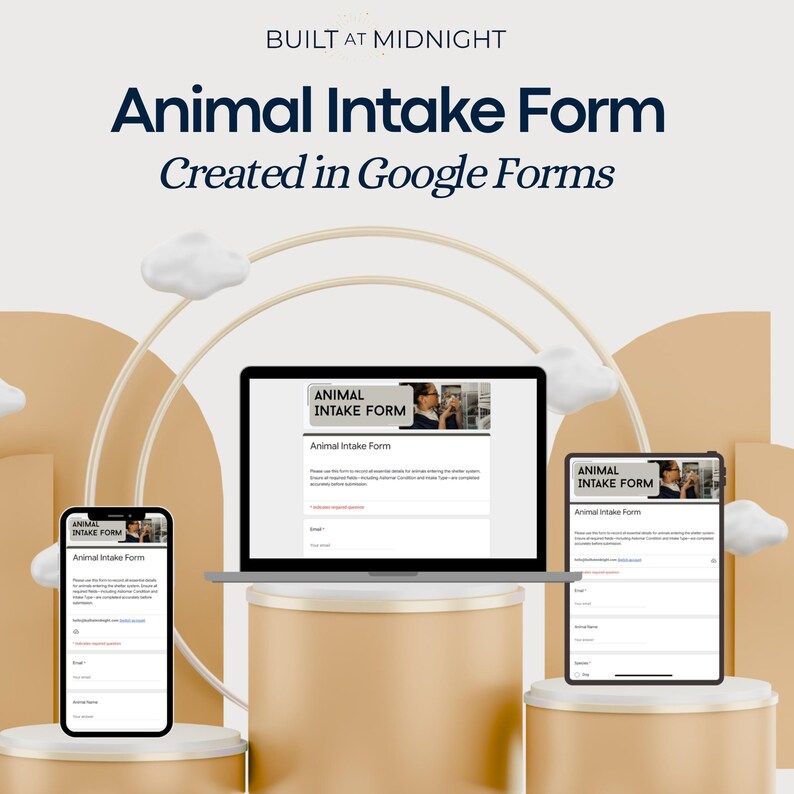 Animal Intake Form | Google Sheets - Etsy