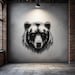 Bear Head Metal Wall Art: Black Steel Wildlife Decor - Etsy