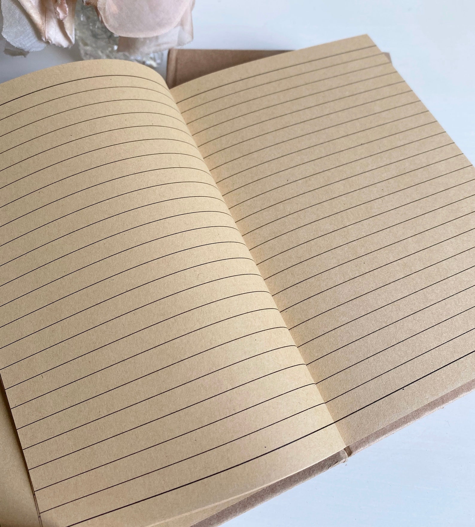 Natural Journal Notebook Plain Lined - Etsy