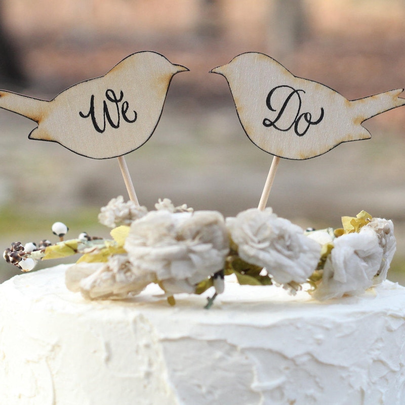 Bird Wedding Cake Topper - Etsy