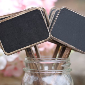 Chalkboard Table Numbers Rustic Chalkboard Signs Sticks, Set of 10 - Etsy