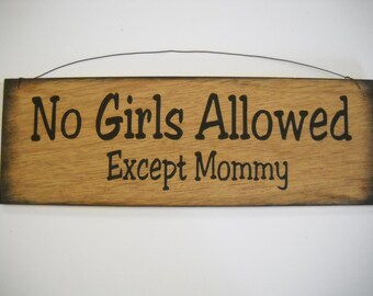 No girls allowed | Etsy