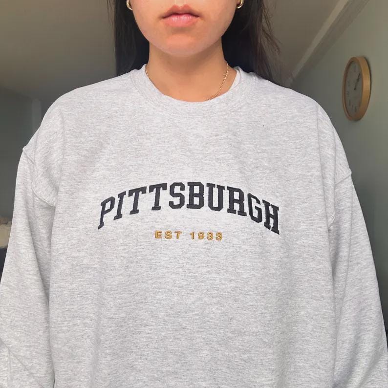 Pittsburgh Football Embroidery Design, Black and Gold Game Day Digital ...
