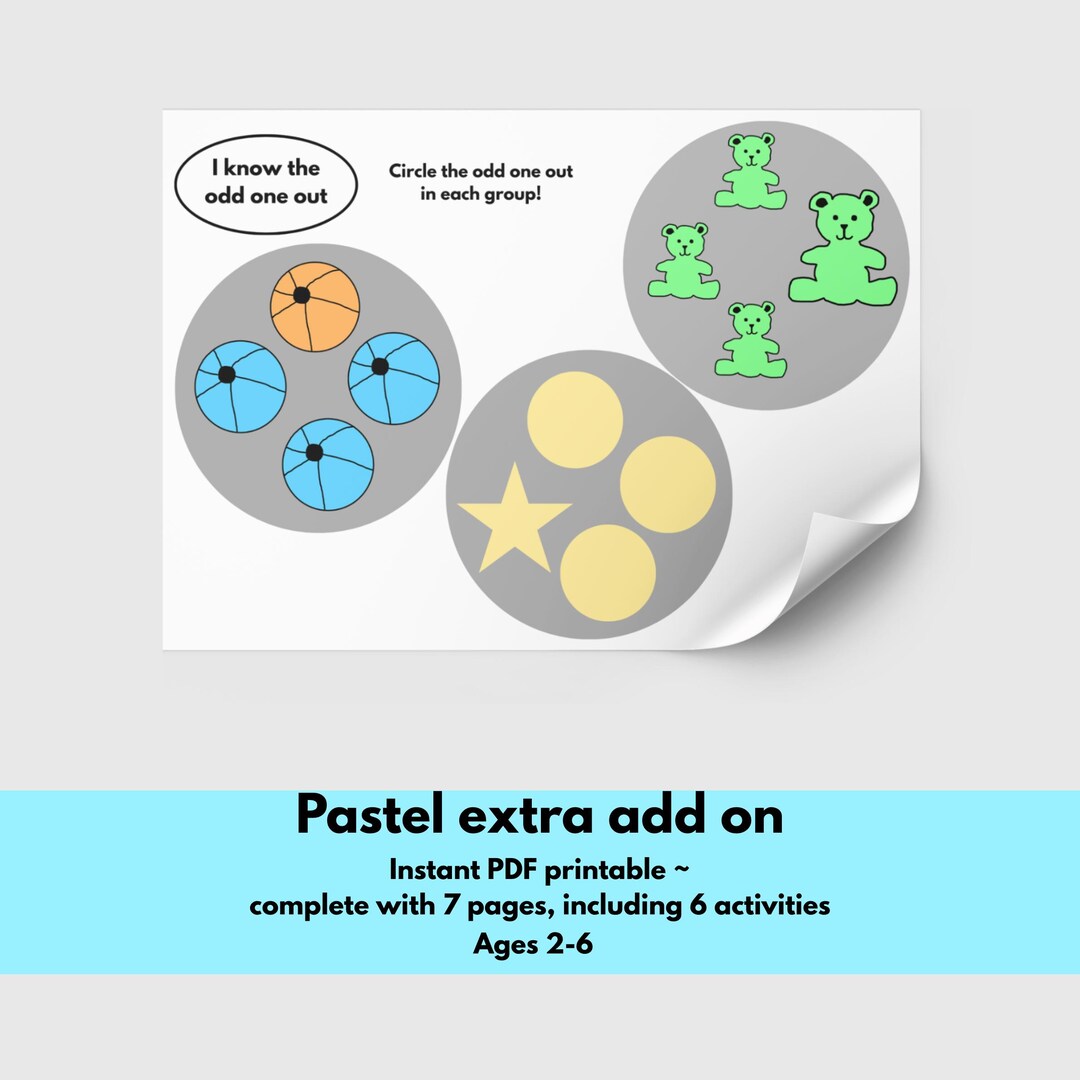 Busy Book Extra Add-on Printable for Toddlers - Pastel Learning ...