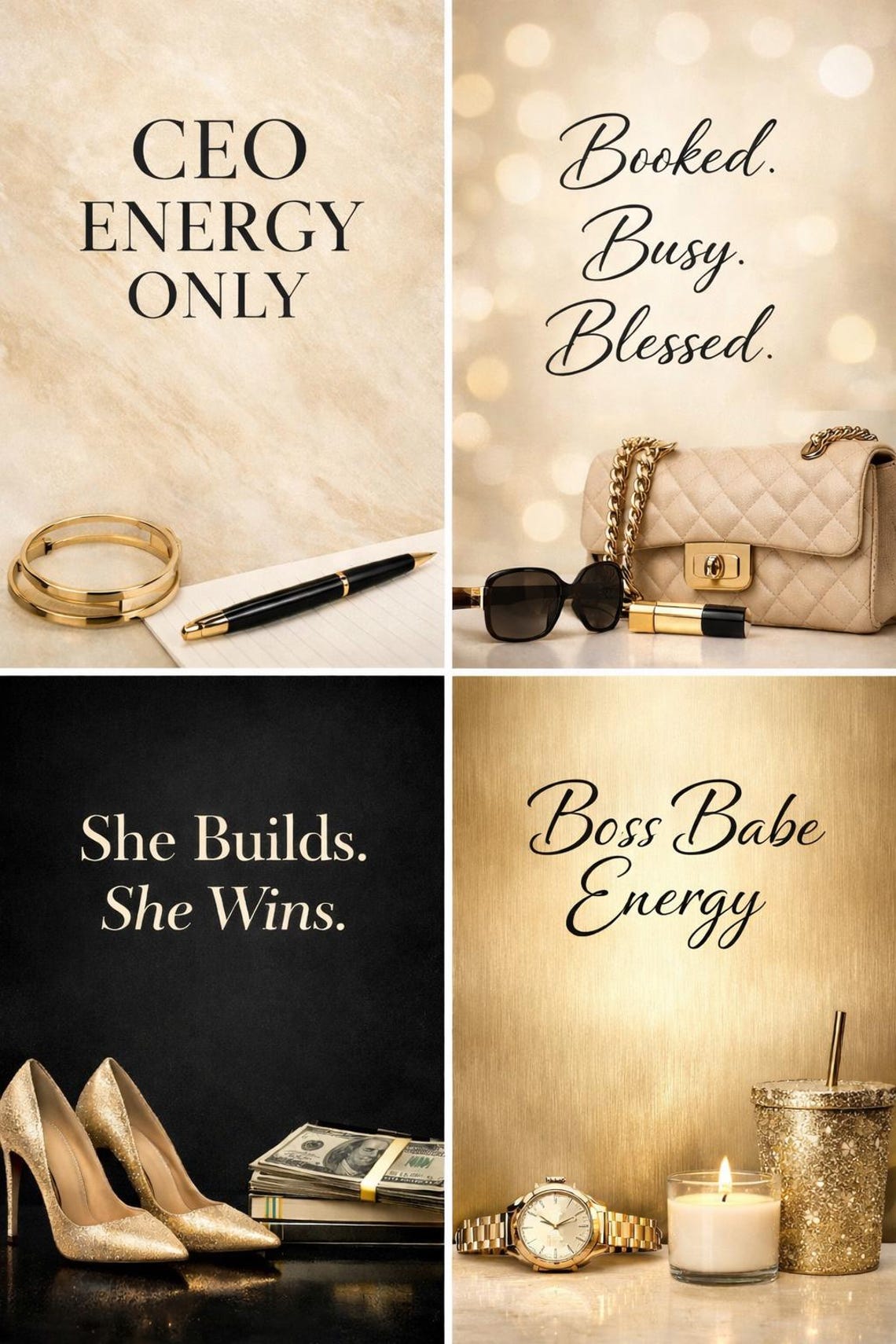 Luxury CEO Lock Screen Bundle | Boss Babe Energy Wallpaper | Aesthetic ...