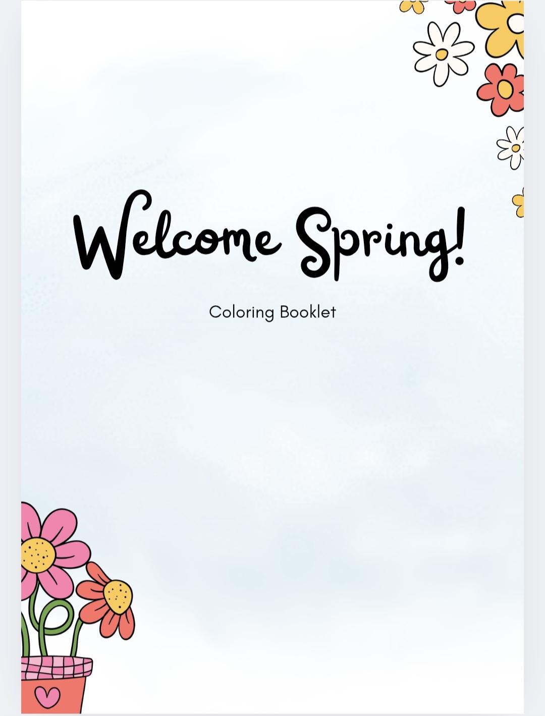 Spring Colouring Book for Kids- Digital Download - Etsy