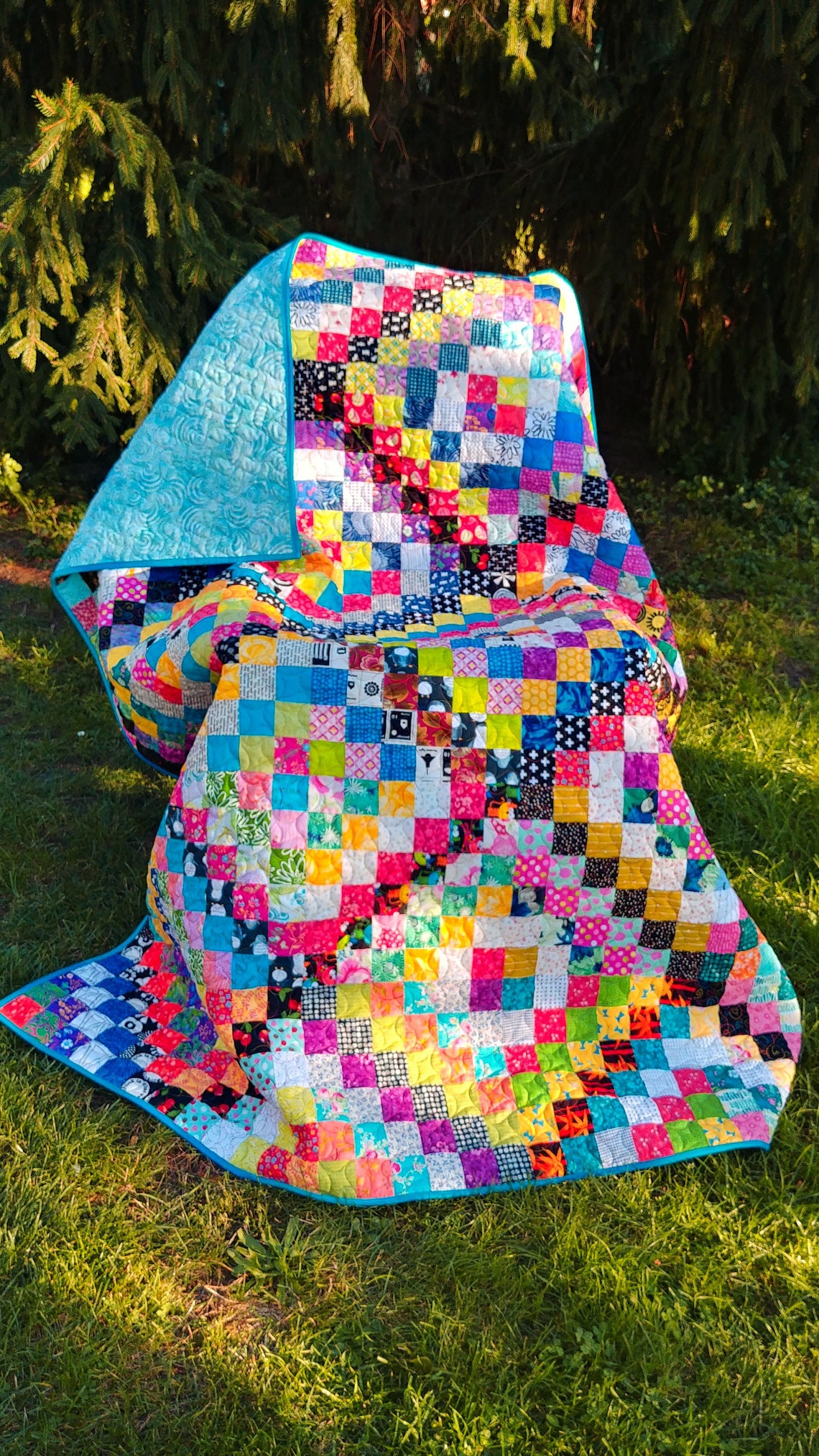 MODERN CUSTOM Scrap Patchwork Homemade QUILTS for Sale - Etsy