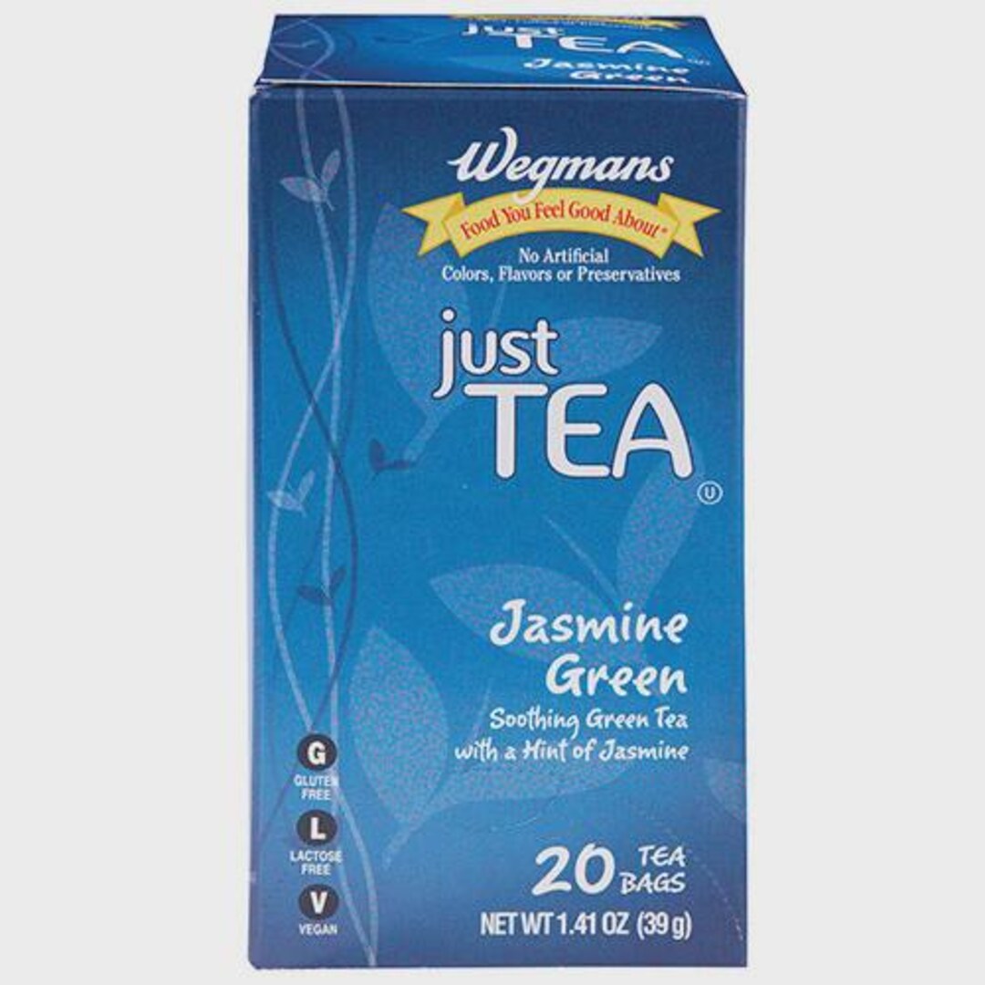 Wegmans Just Tea Jasmine Green Tea Bags 20 Count - Etsy