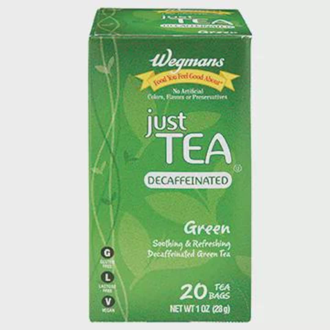 Wegmans Just Tea Decaffeinated Green Tea Bags 20 Count - Etsy