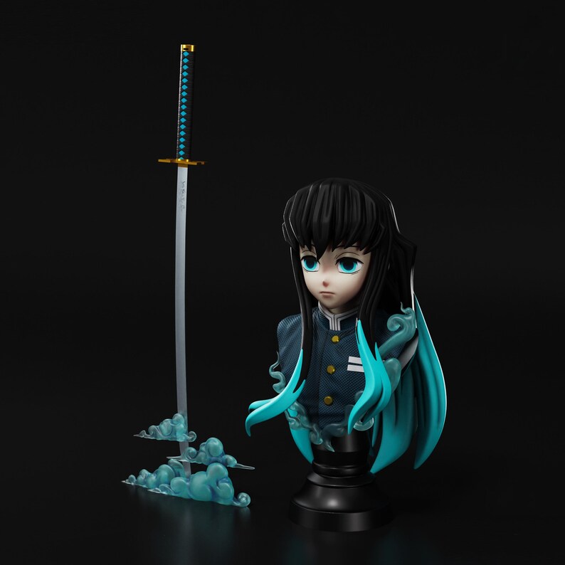 Demon Slayer – Muichiro Tokito Bust | Mist Hashira Portrait STL Bust ...