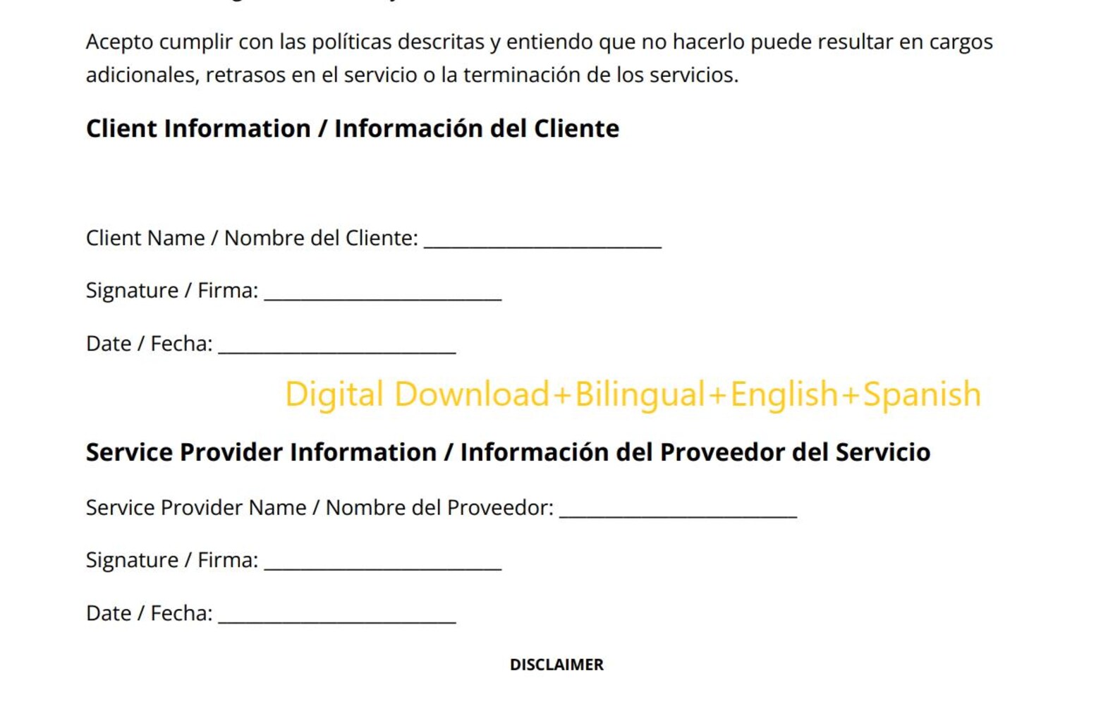 Policy Acknowledgement Form | Printable PDF Business Form | Employee ...