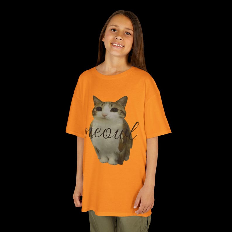 Roblox Fun Must-have! Meowl Print Cotton T-shirt - Etsy