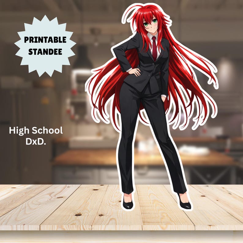 Rias Gremory Standee | High School Dxd Life-size Cutout (digital ...