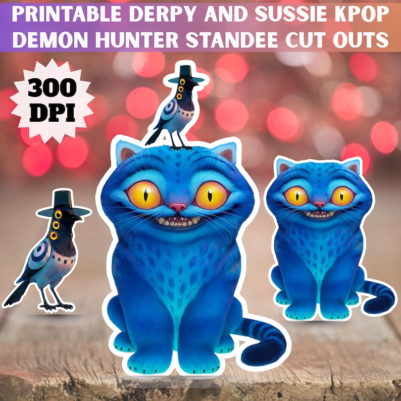 Kpop Demon Hunter Standees – Derpy Sussie Huntrix Cutouts (digital ...