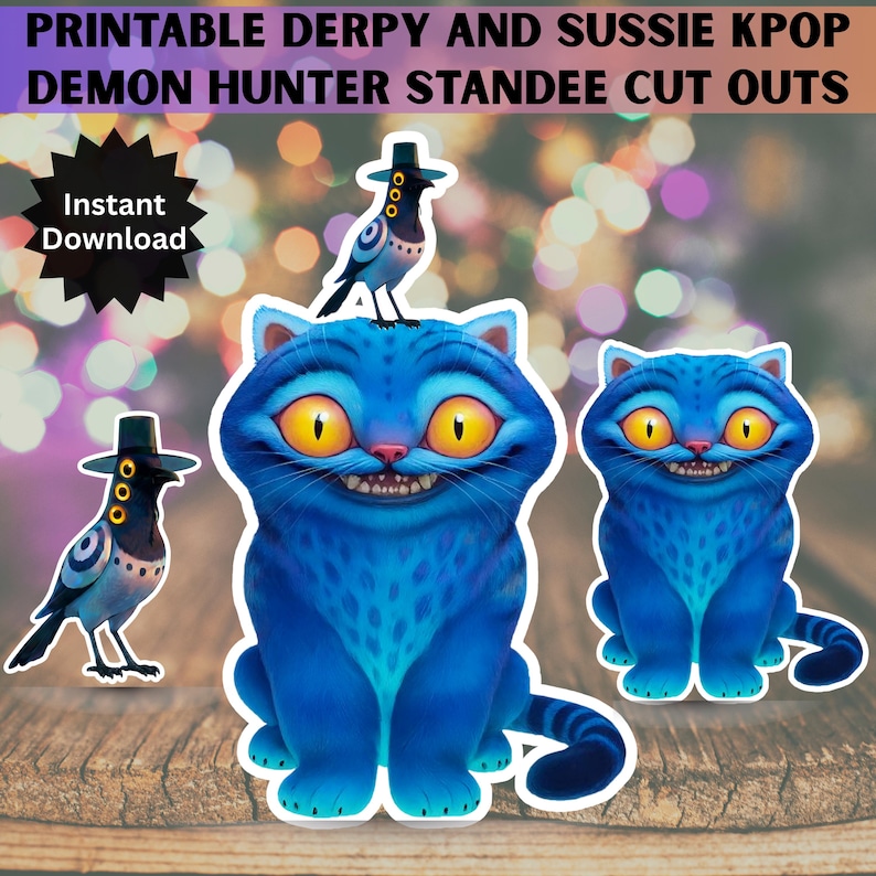 Kpop Demon Hunter Standees – Derpy Sussie Huntrix Cutouts (digital ...