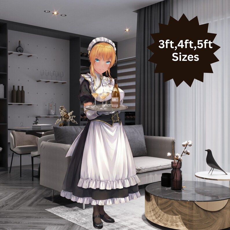 Anime Maid Standee – Life Size Waitress Figure, Collector Decor - Etsy