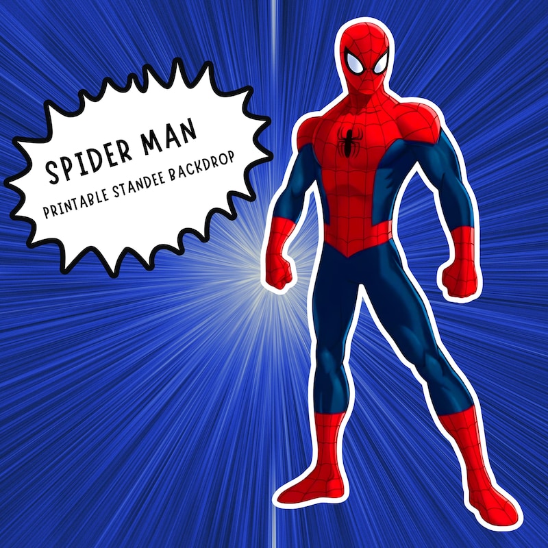 Spiderman Cut Out Digital - Etsy
