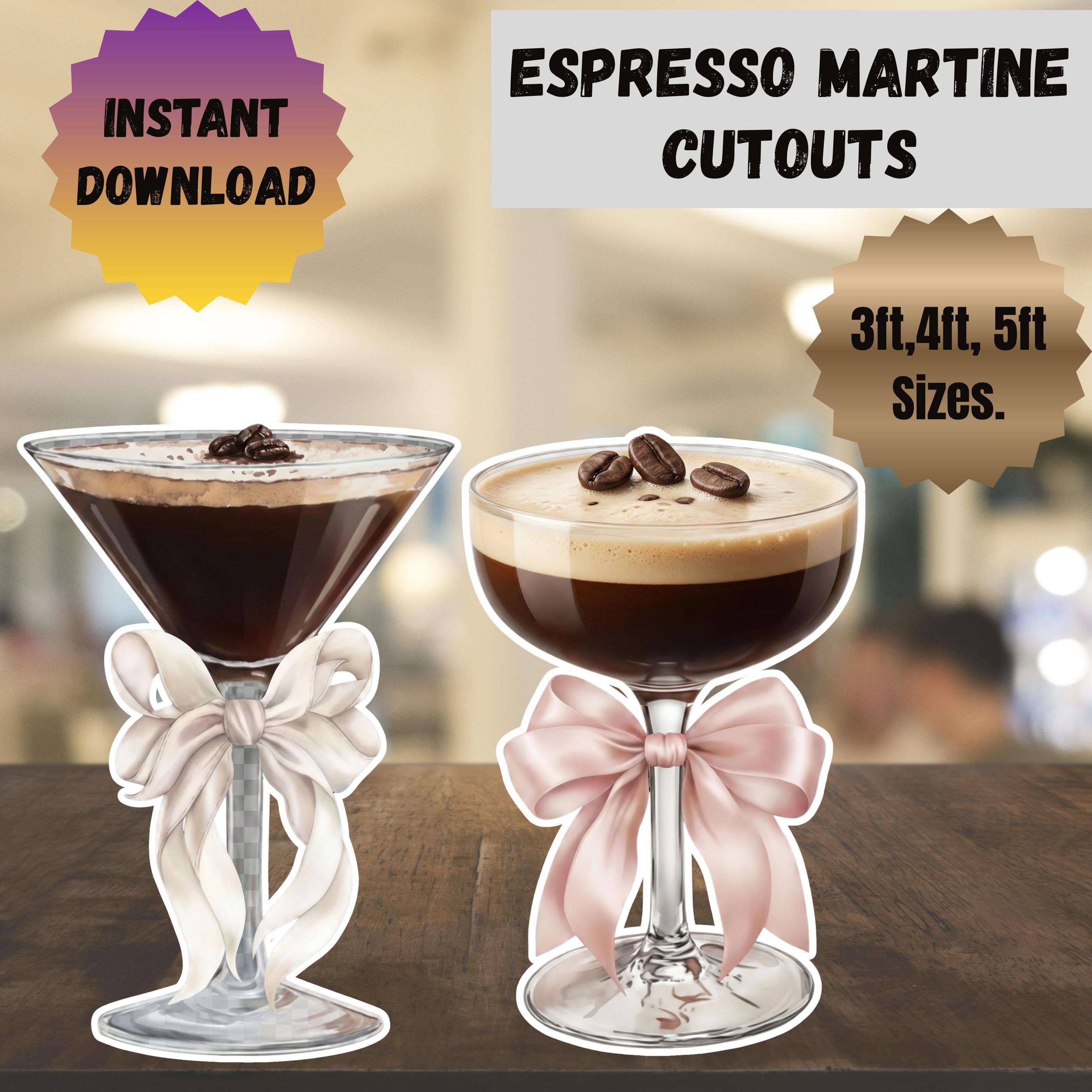 Espresso Martini Standee | Bow Cocktail Party Prop (digital Download, 3 ...