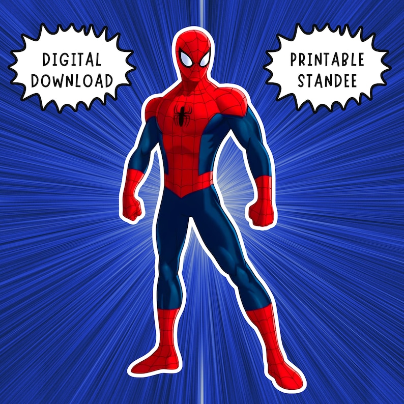 Life Size Spider Man Printable Standee 34x70 Inches | Superhero ...
