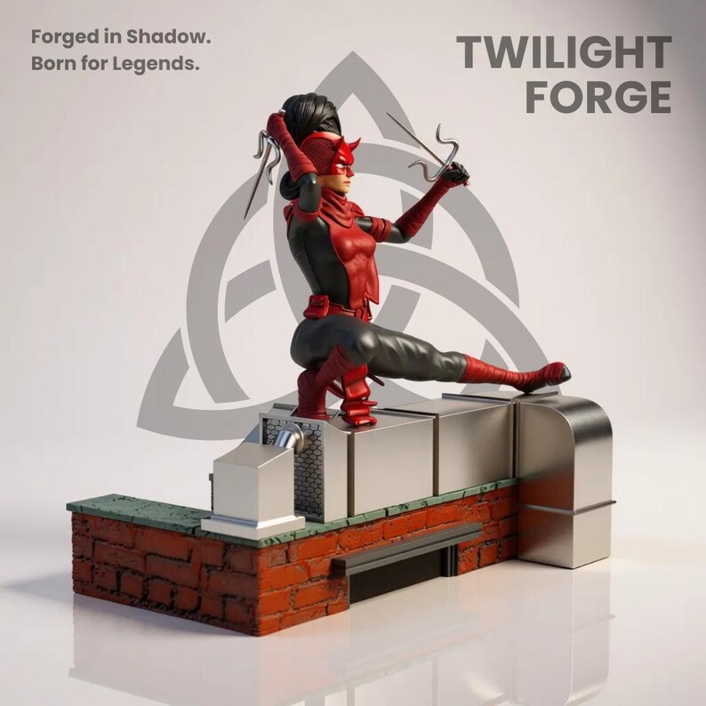 Elektra STL Figur – Marvel Comics | Assassine Ninja Statue | Druckbares ...