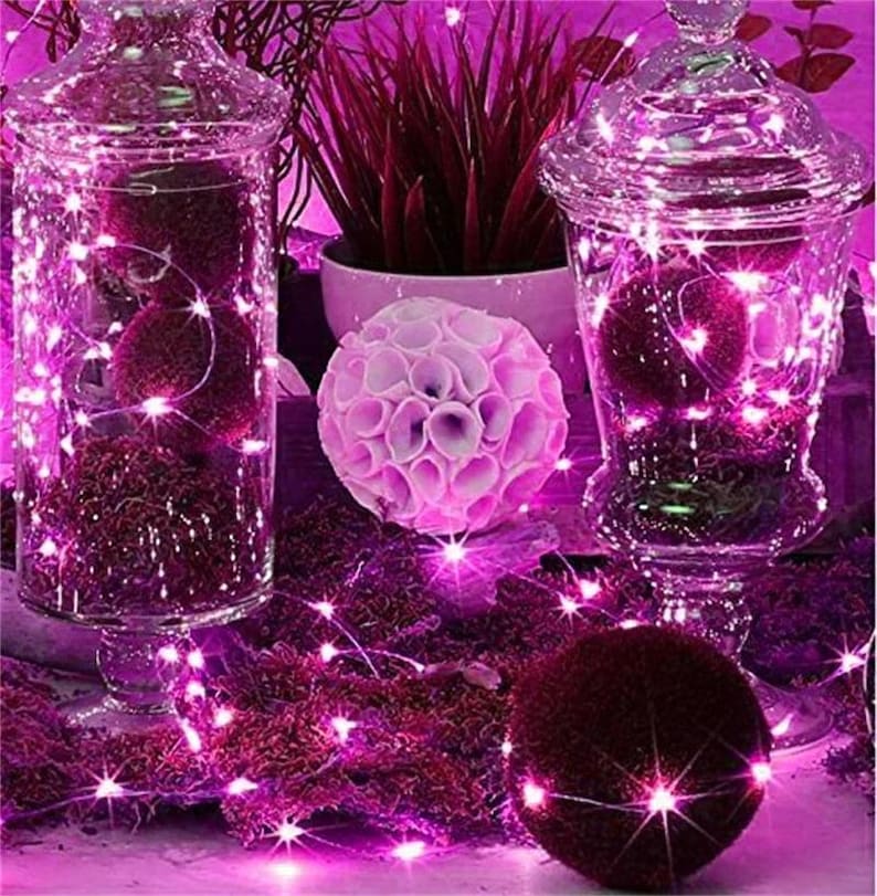 LED String Fairy Lights, Warm White Silver Wire Lights for Garden, Home ...