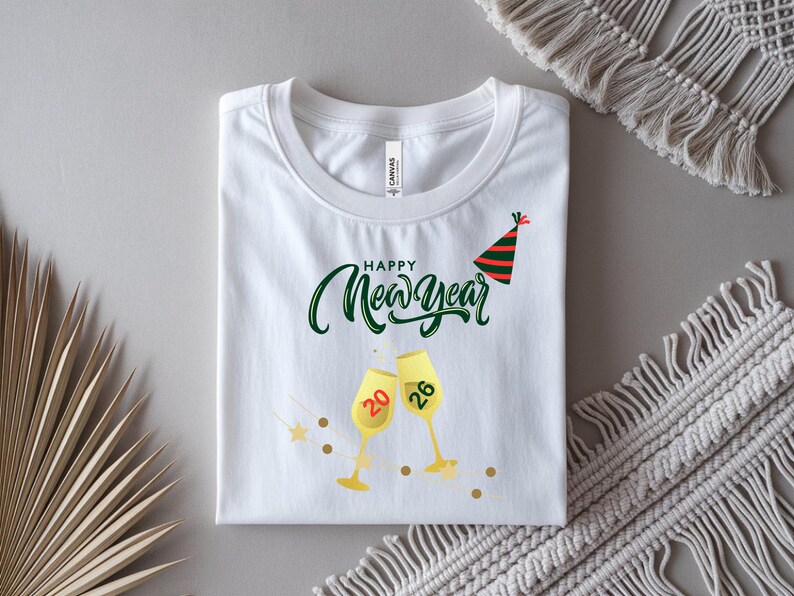 Happy New Year 2026 Shirt , Cheers to 2026 T-shirt, New Years Eve Party ...