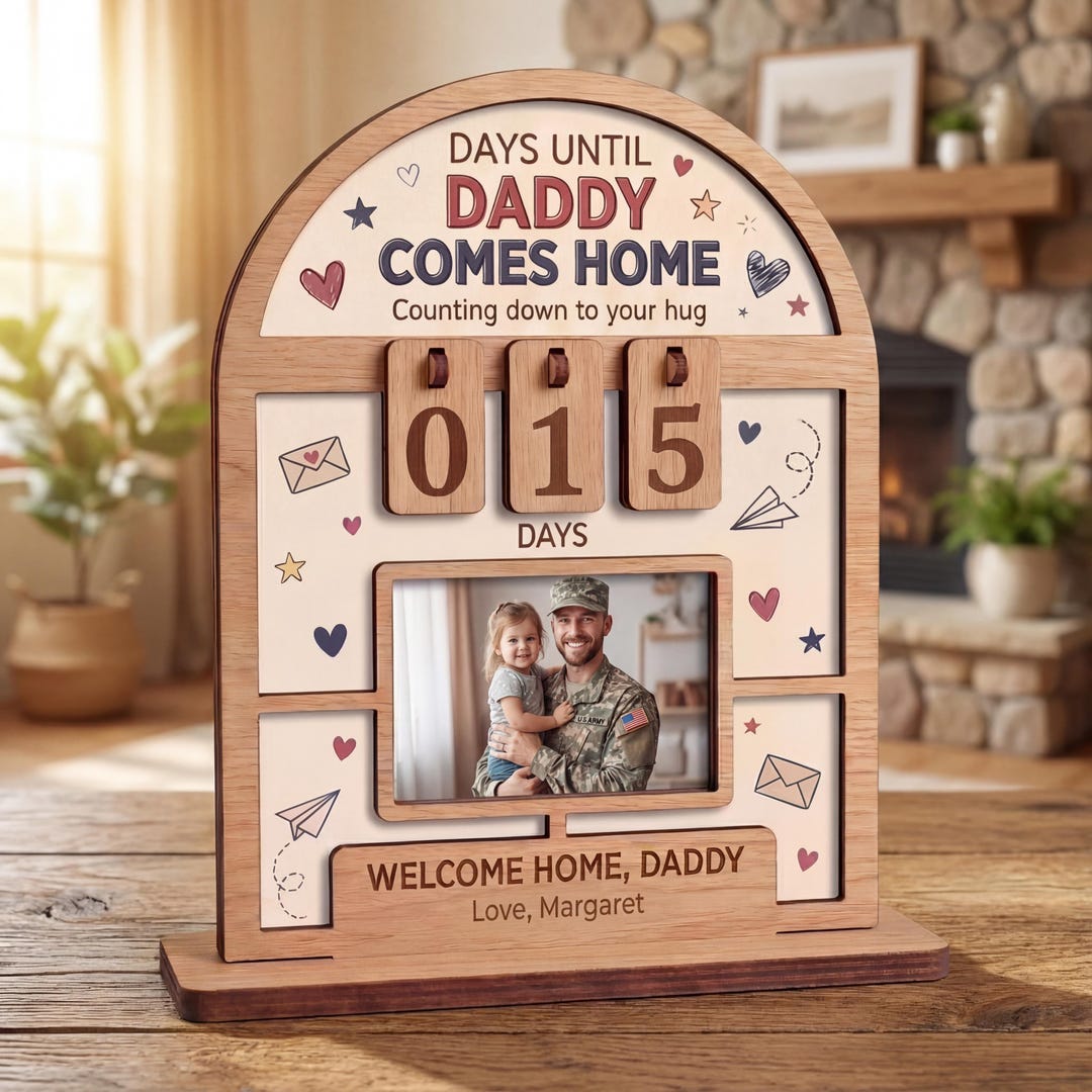 Military Homecoming Countdown Sign, Deployment Countdown Tracker With ...