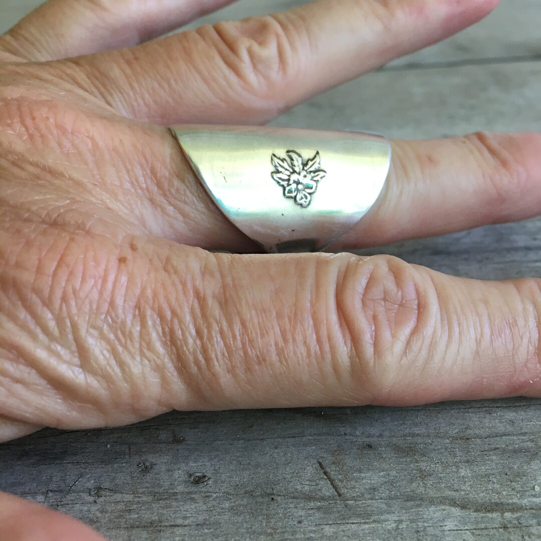 Vintage Silver Spoon Ring From Upcycled Silverware Spoon Jewelry ...