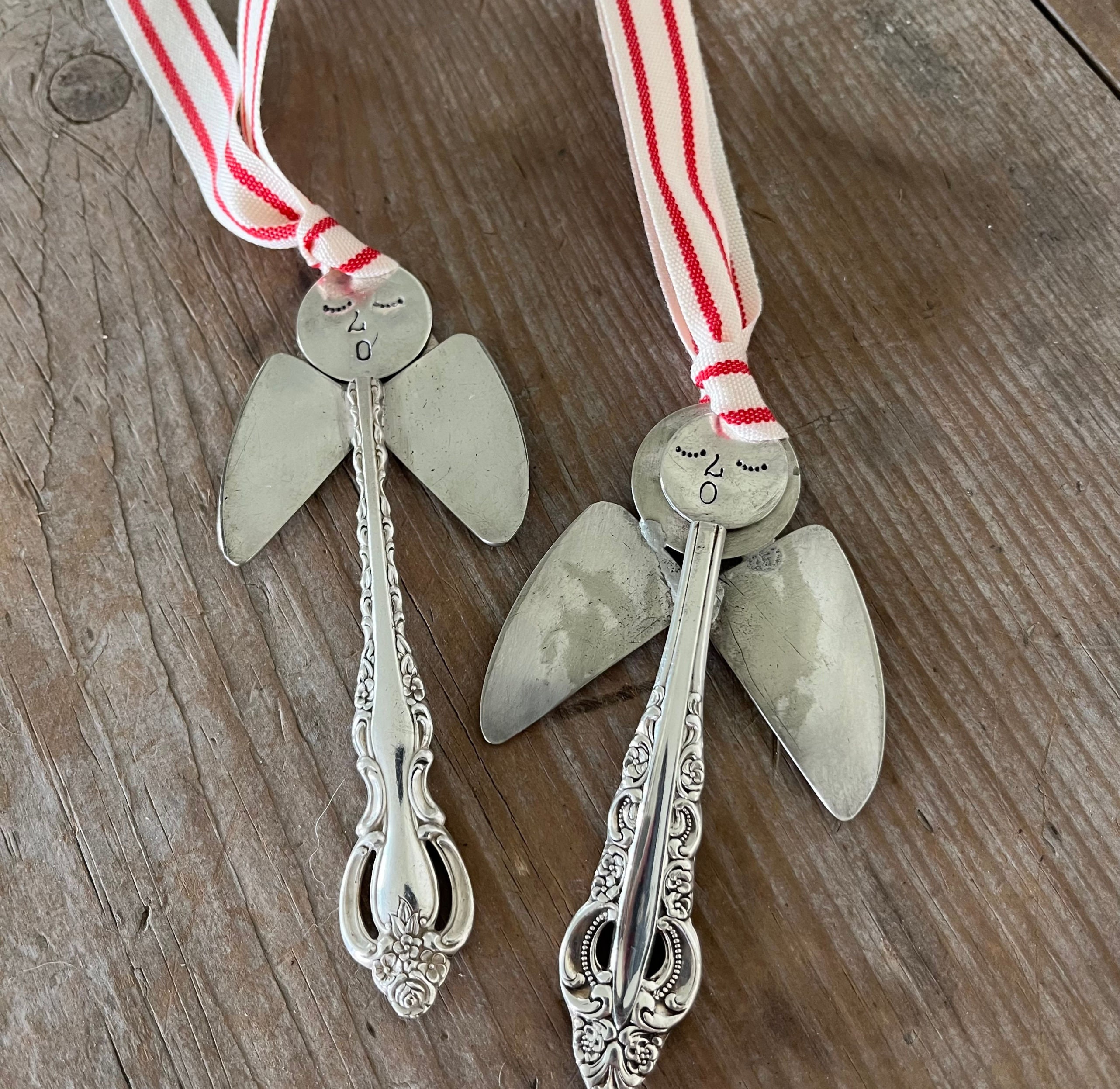 Spoon Angel Ornament Artisan Angel Ornament From Upcycled Silverware - Etsy