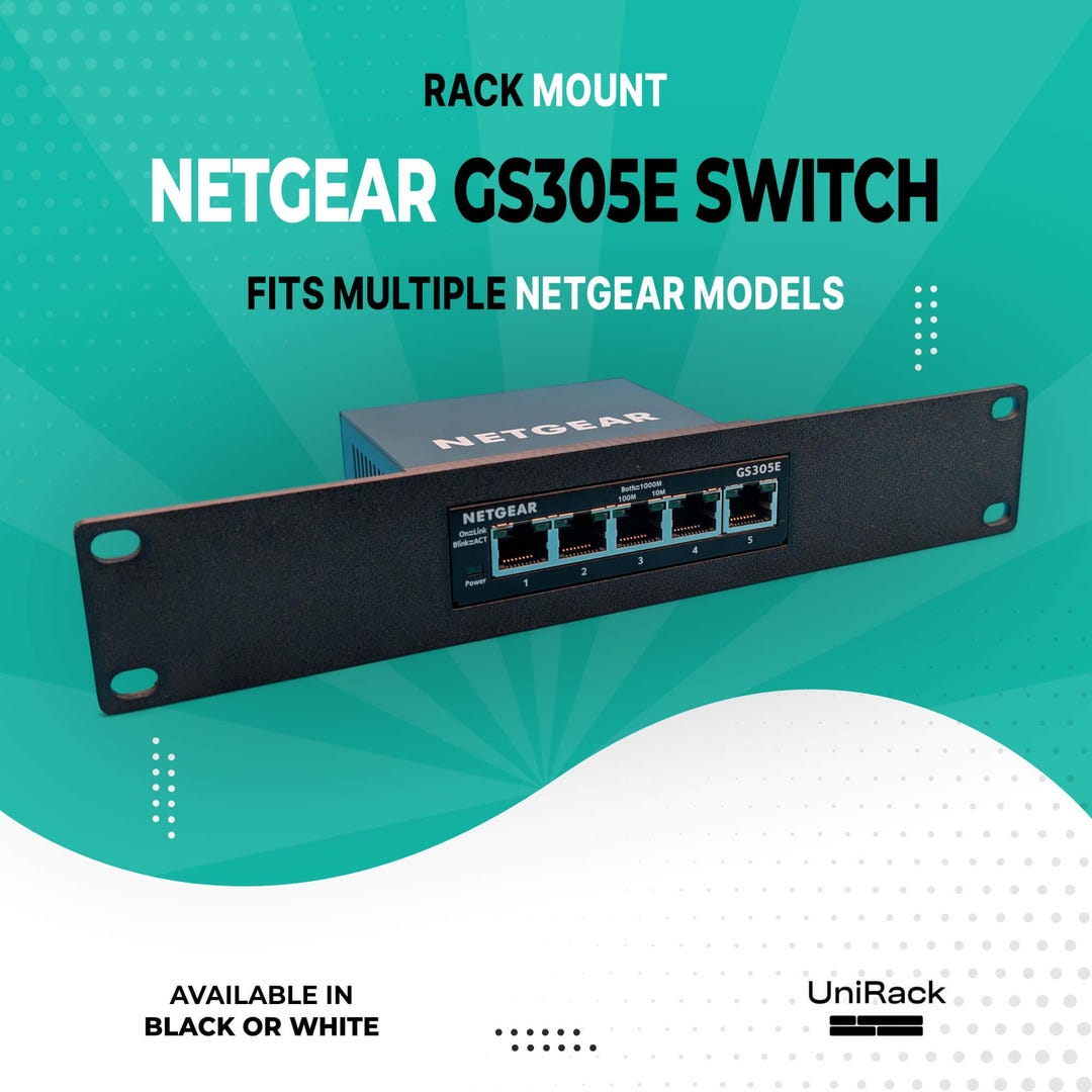 Netgear GS305E Switch - 10" Rack Mount - Fits Multiple Netgear Models ...