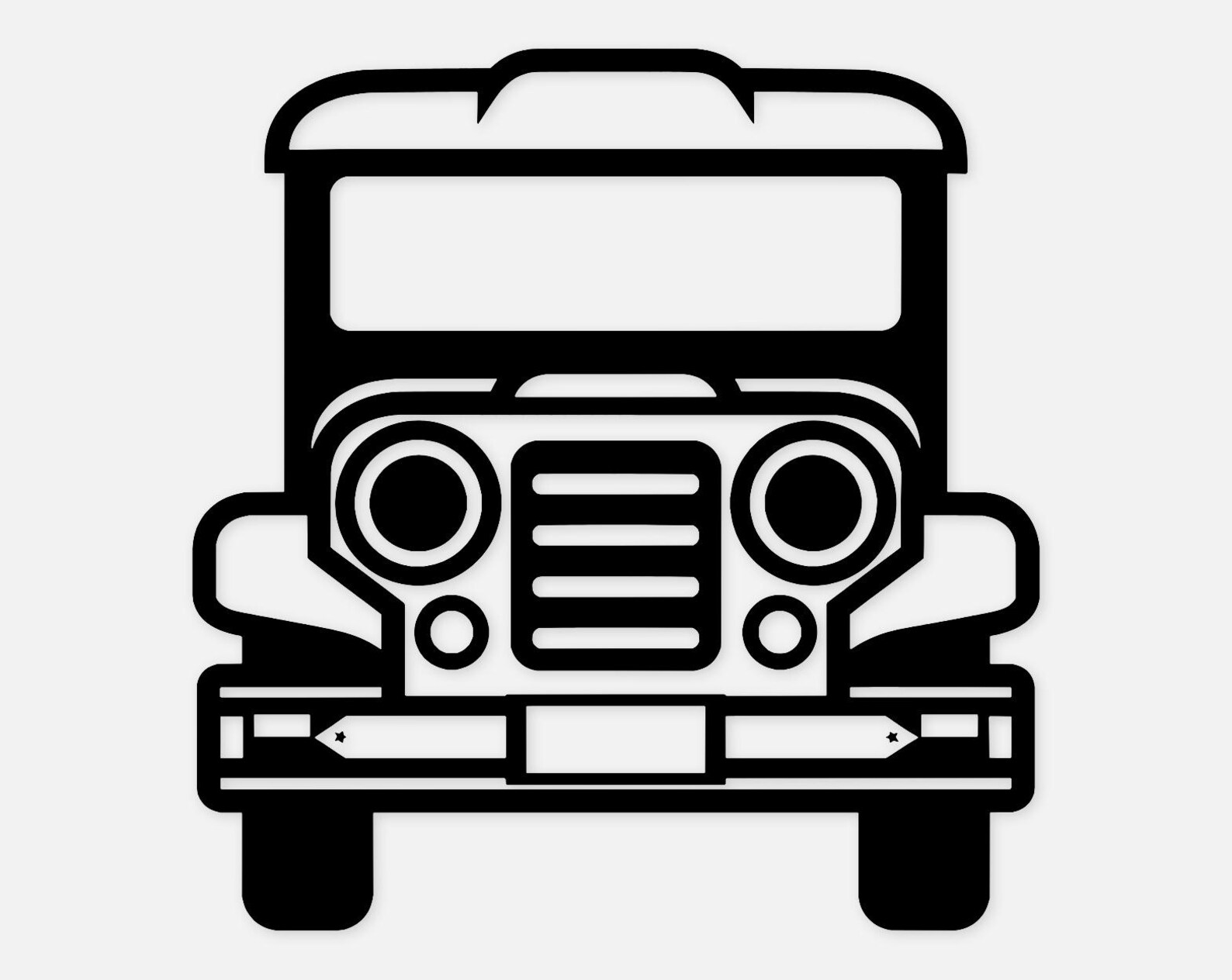 Jeepney Icon Svg: Bold Simplistic Design for Crafts - Etsy