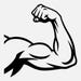 Flexing Arm Icon Svg: Bold Design for Fitness Projects - Etsy