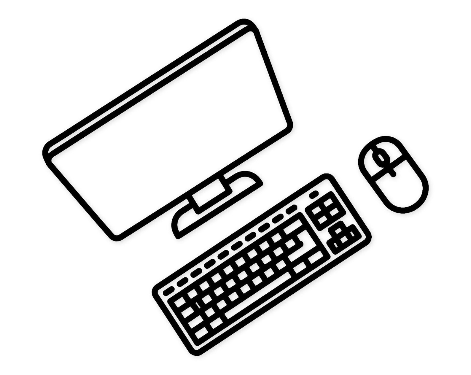 Gaming Setup Svg: Bold Clean Outline Design for T-shirts and Wall Art ...
