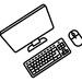 Gaming Setup Svg: Bold Clean Outline Design for T-shirts and Wall Art ...