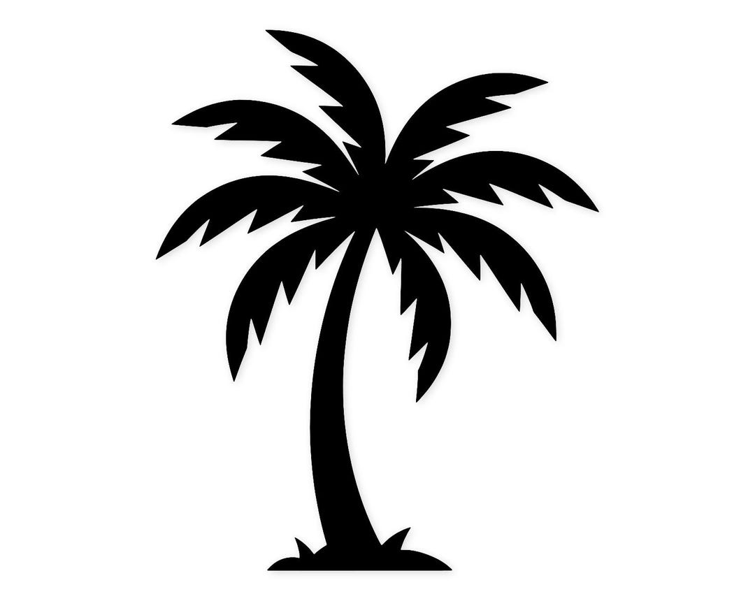 Palm Tree Svg: Bold Cut File for Tropical Decor - Etsy