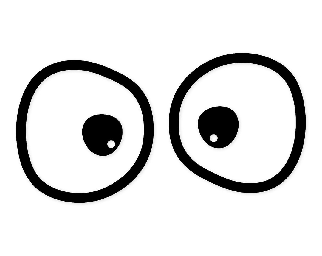 Wiggly Googly Eyes Svg: Cute Cartoon Style for Crafts - Etsy