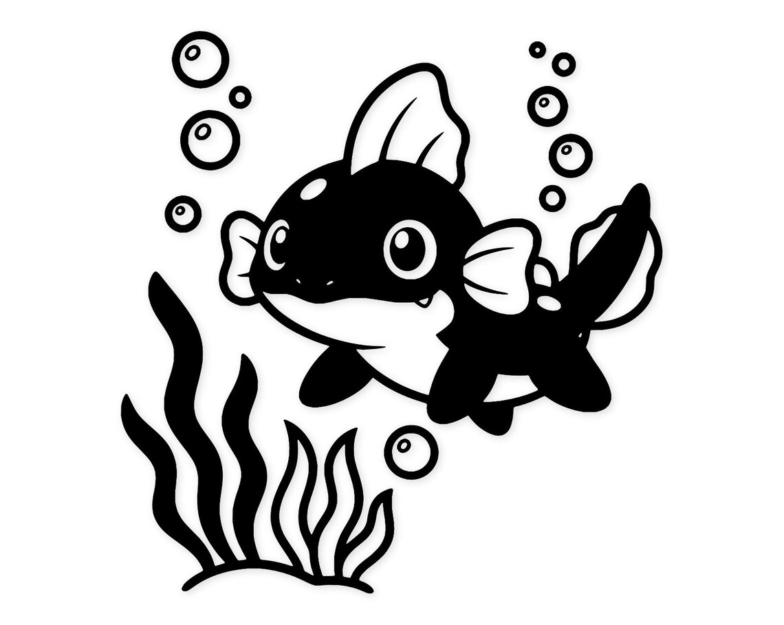 Mudkip Illustration: Digital Artwork Svg Png Dxf Underwater Scene - Etsy