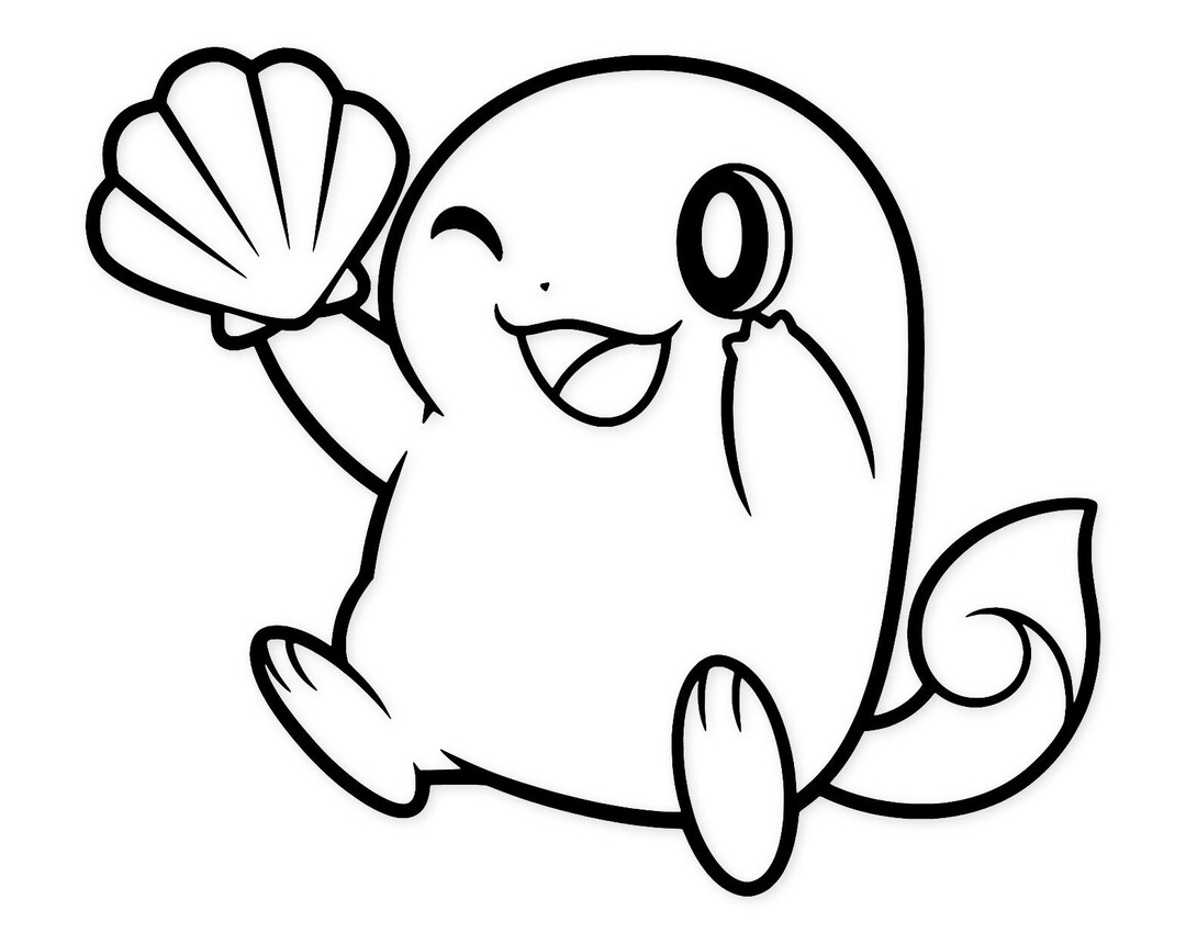 Oshawott Digital Art: Svg Png Dxf Simple Line Art - Etsy