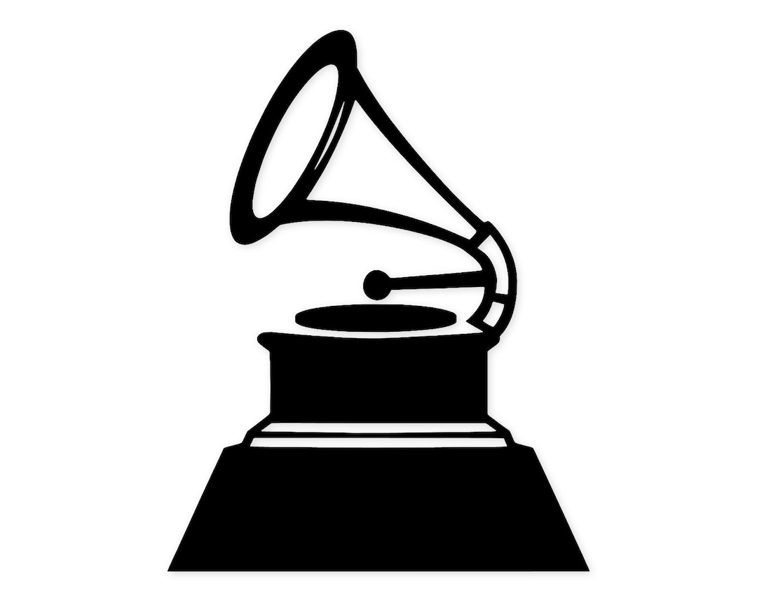 Grammy Trophy Svg: Bold Outline Design for T-shirts - Etsy