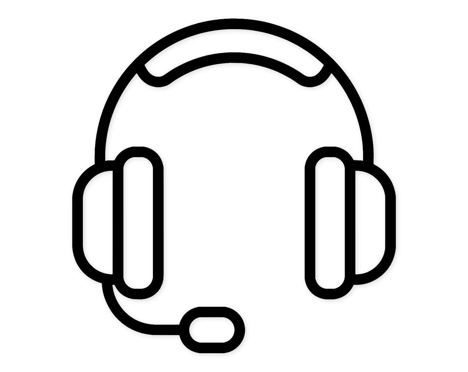 Headset Svg: Bold Line Art Design for Gaming Projects - Etsy