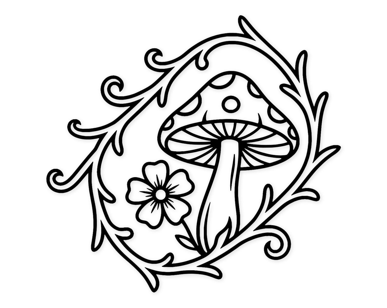 Enchanted Forest Flourish Svg: Bold Floral Design for Crafting - Etsy