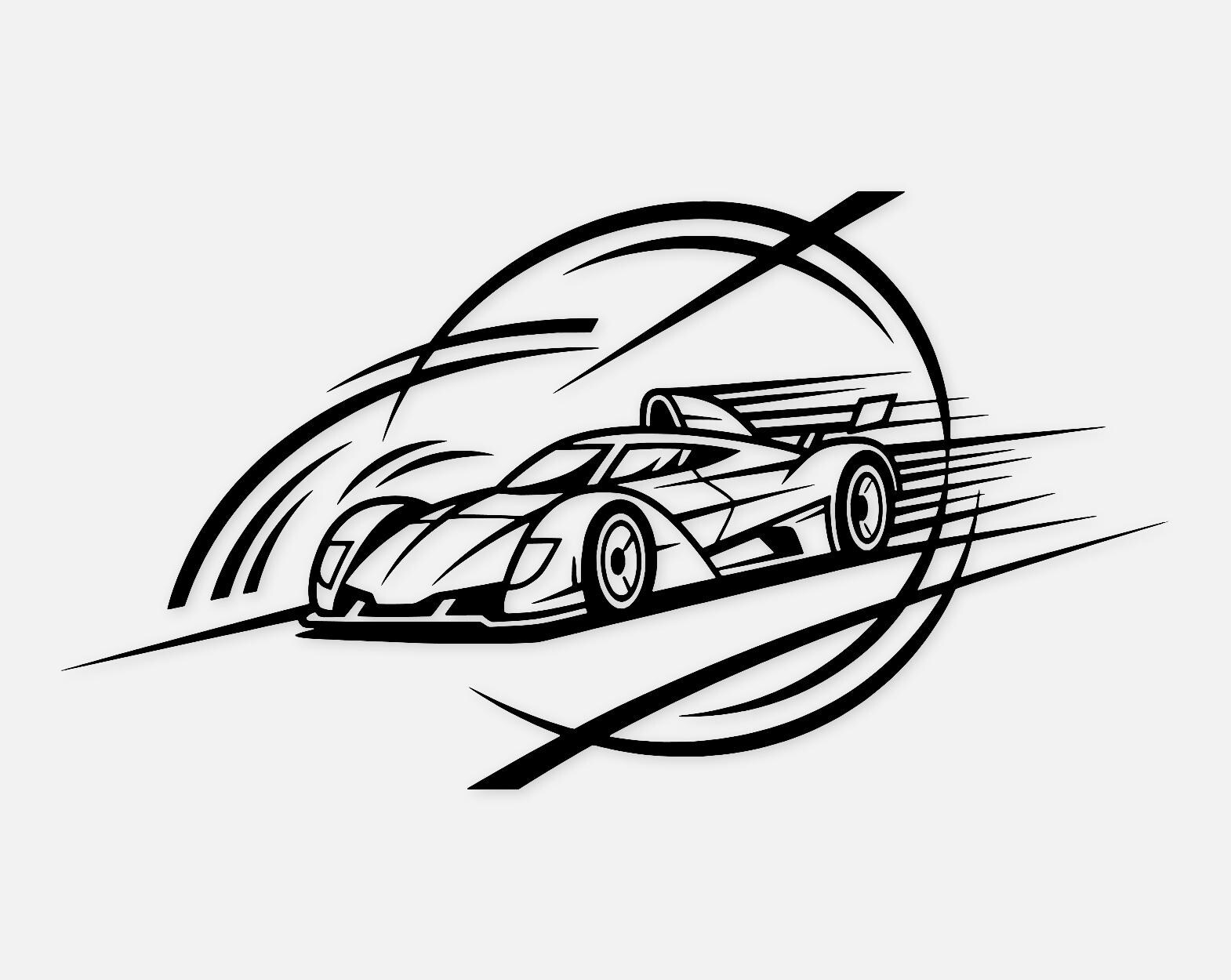 Racing Scene Svg Svg Png Dxf: Bold Graphic Design for T-shirts - Etsy