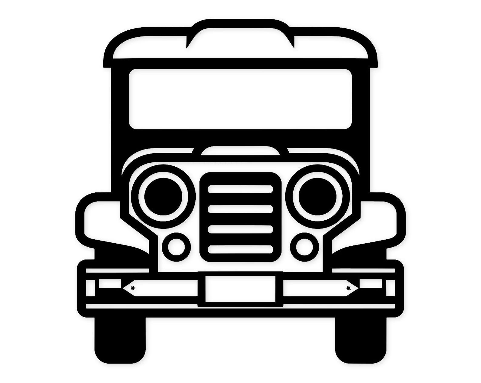 Jeepney Icon Svg: Bold Simplistic Design for Crafts - Etsy