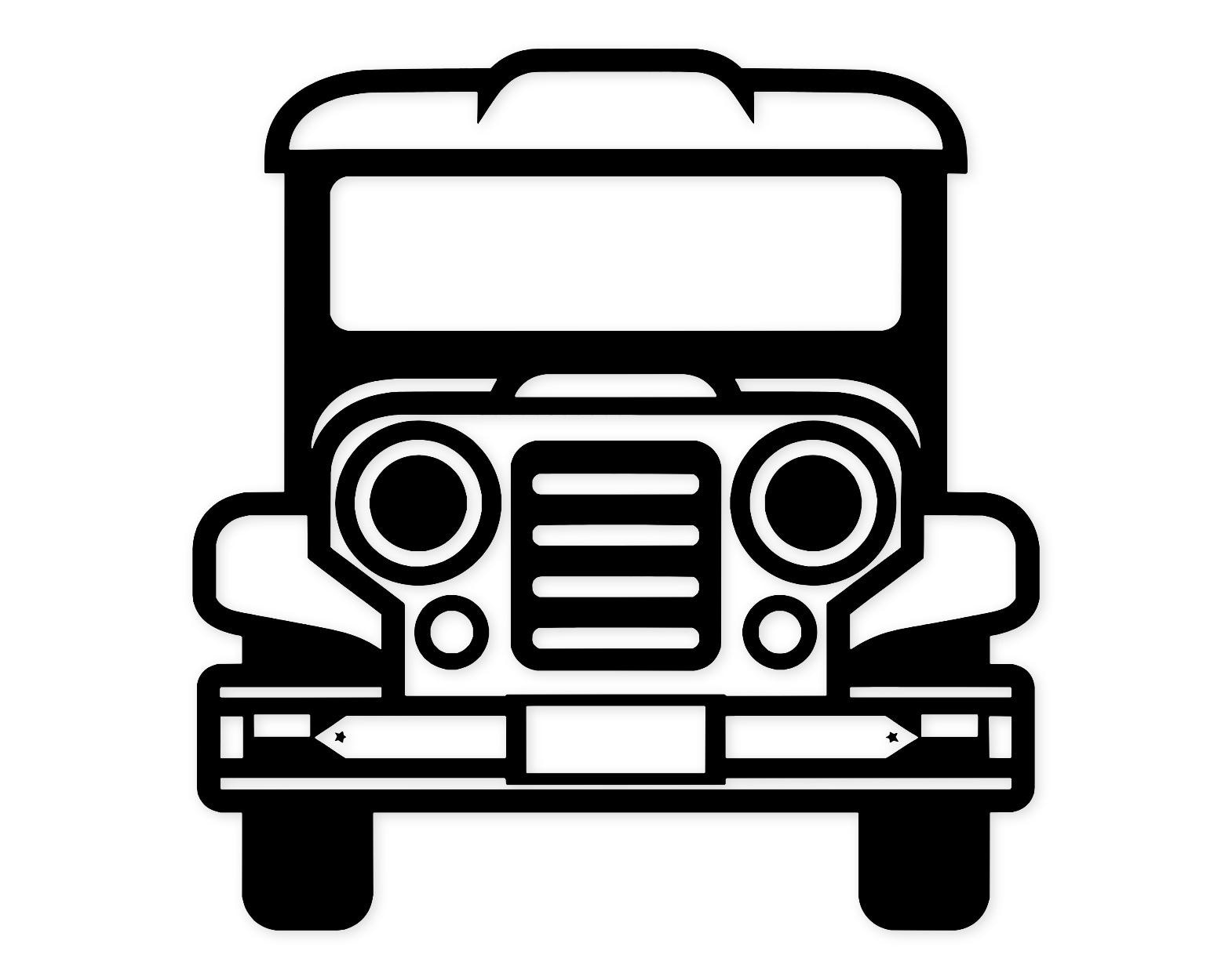 Jeepney Icon Svg: Bold Simplistic Design for Crafts - Etsy