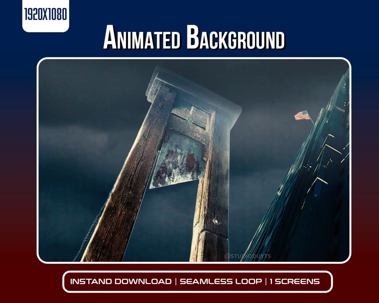 Guillotine Execution | Brutal Dark Cinematic Animated Background | MP4 ...