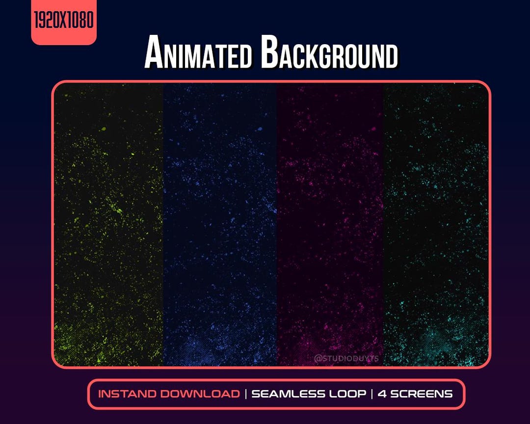 Neon Particle Animated Background | Seamless Loop Abstract Noise ...