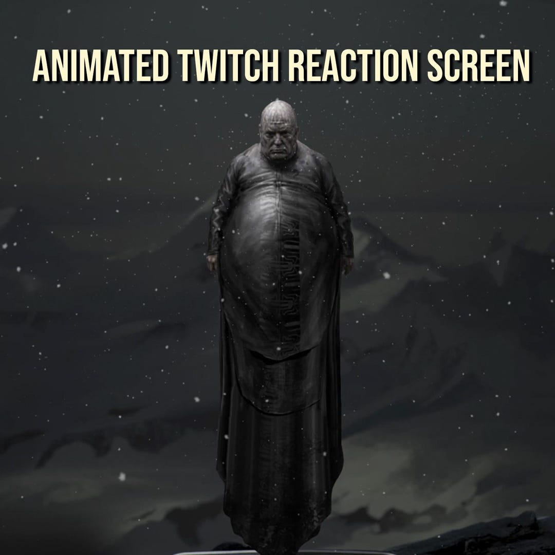 Animated Twitch Reaction Screen – Dark Sci-fi Stream Overlay (MP4, WEBM ...